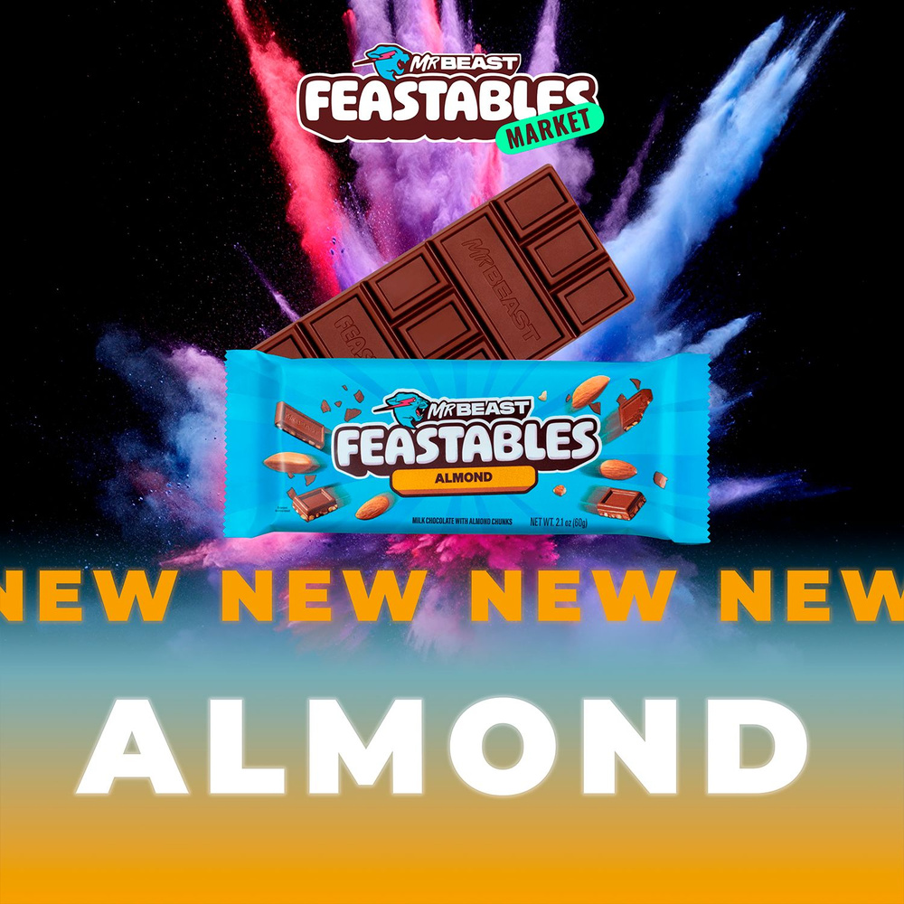Almond шоколад feastables от Mr.Beast купить на OZON по низкой цене ...