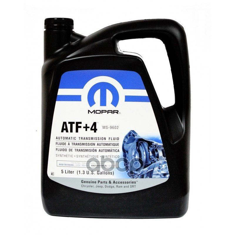 Масло Трансмиссионное Mopar Atf+4 Синтетическое 5 Л 68218058Ac - купить ...