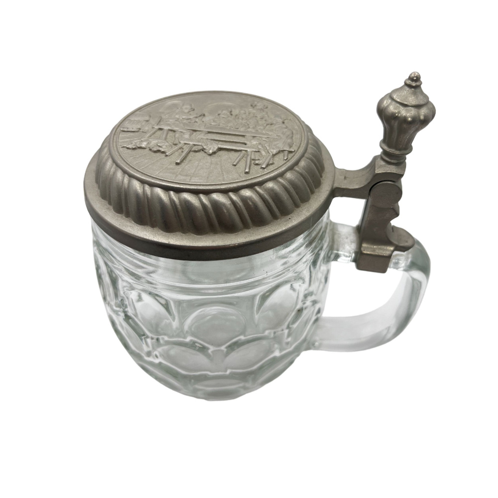 Винтажная пивная кружка с оловянной крышкой, Original Haku Bierseidel ...