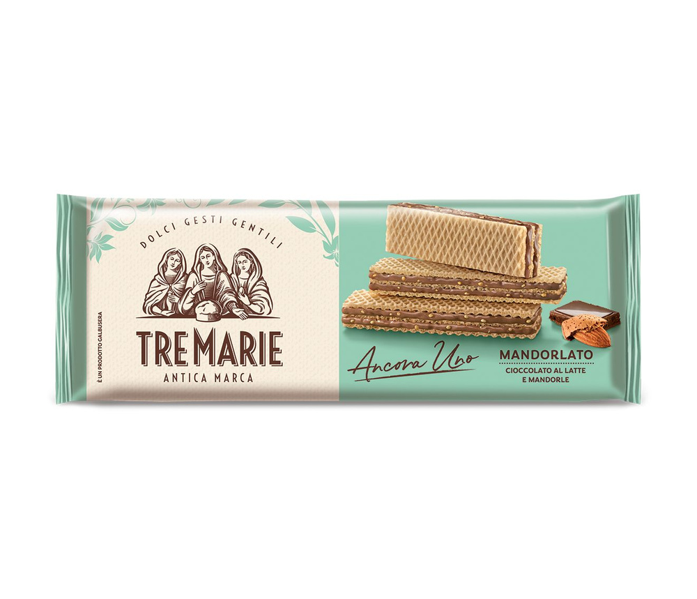 Tre Marie Вафли с миндально-шоколадным кремом Италия, 140г купить на ...