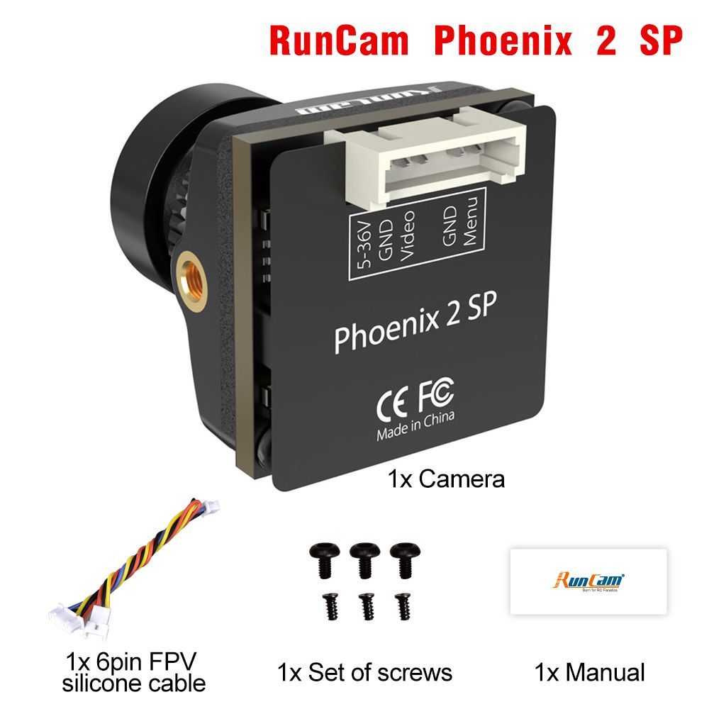 RunCam Phoenix 2 SP 2.8 COMS 1500TVL Global WDR 4:3 16:9 NTSC PAL ...