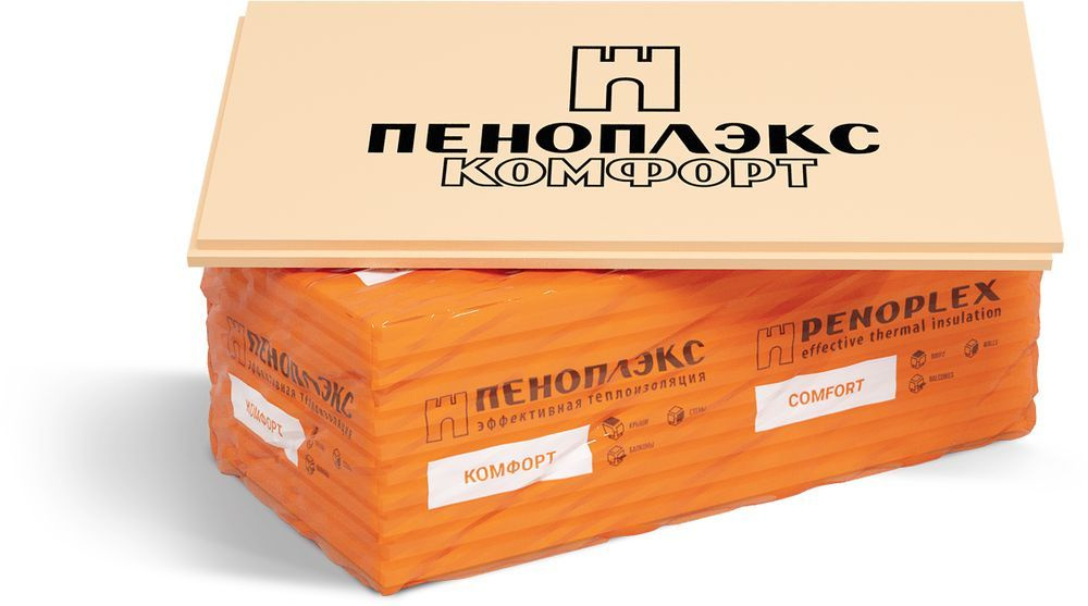 1 шт. Экструзионный пенополистирол XPS ПЕНОПЛЭКС КОМФОРТ 1185х585х50 мм ...