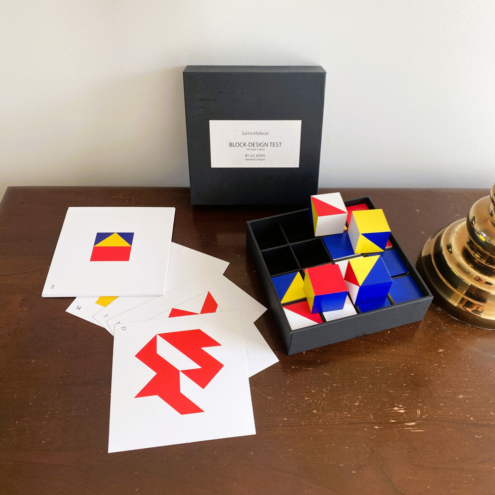Кубики Кооса 16 шт, 18 карточек - LUMO MATERIAL, невербальный тест ...
