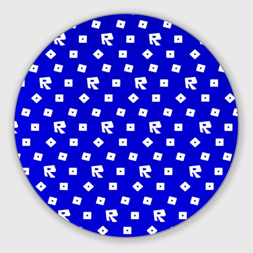 Roblox blue pattern КРУГЛЫЙ Коврик для мыши - купить с доставкой по ...