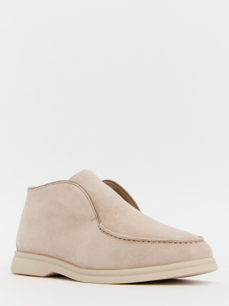 Лоферы Женский Tendance темно бежевый размер 38 Толстый каблук Демисезон T узкая Франция