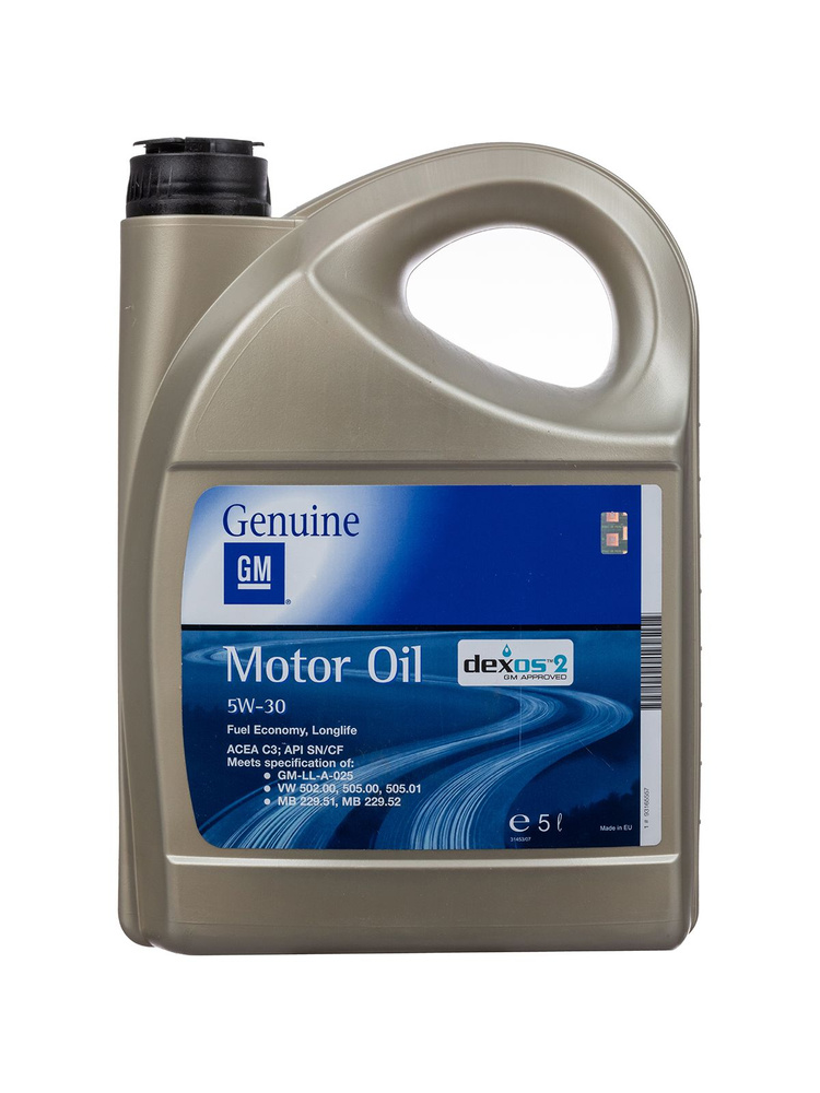 Масло моторное General Motors Масло GM 5W-30 Синтетическое 5 л 93165557 ...