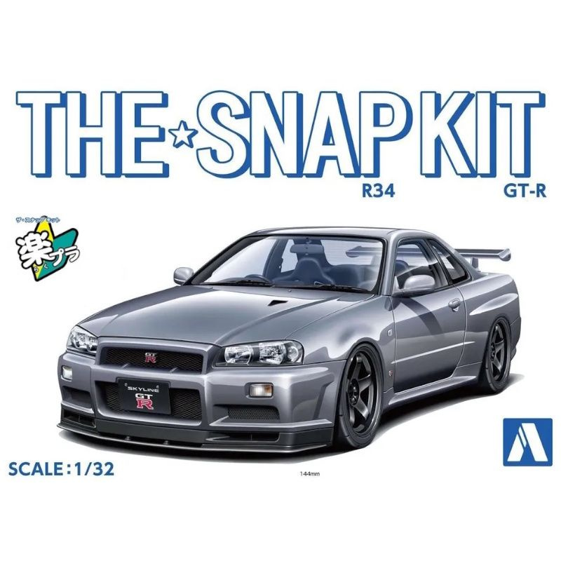 Сборная модель Aoshima Nissan Skyline GT-R -R34 Custom Wheel (Athlete ...