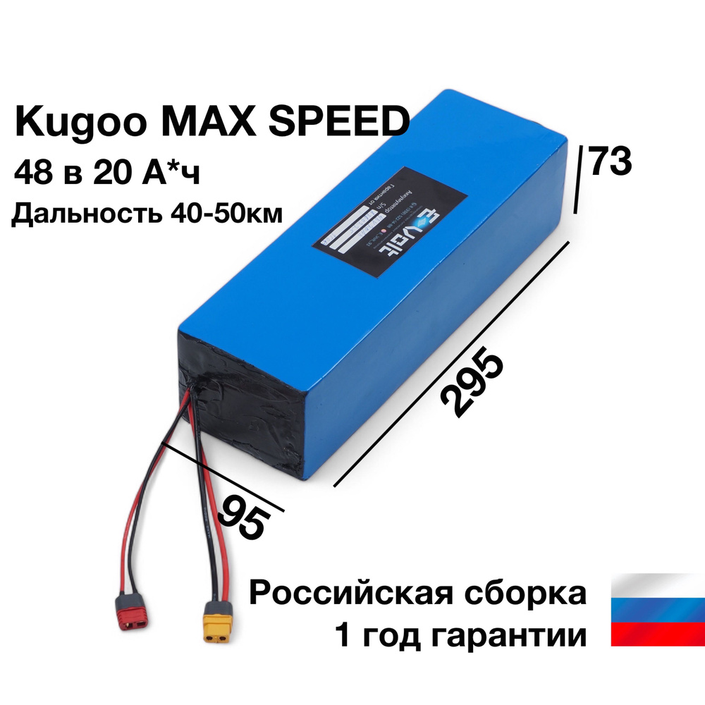 Аккумулятор для Kugoo Max Speed 48 в 20 А*ч купить на OZON по низкой ...