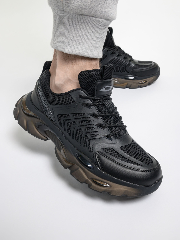 Кроссовки Мужской Kari Текстиль, ПВХ (поливинилхлорид), размер 41 G Демисезон Шнурки купить c ...