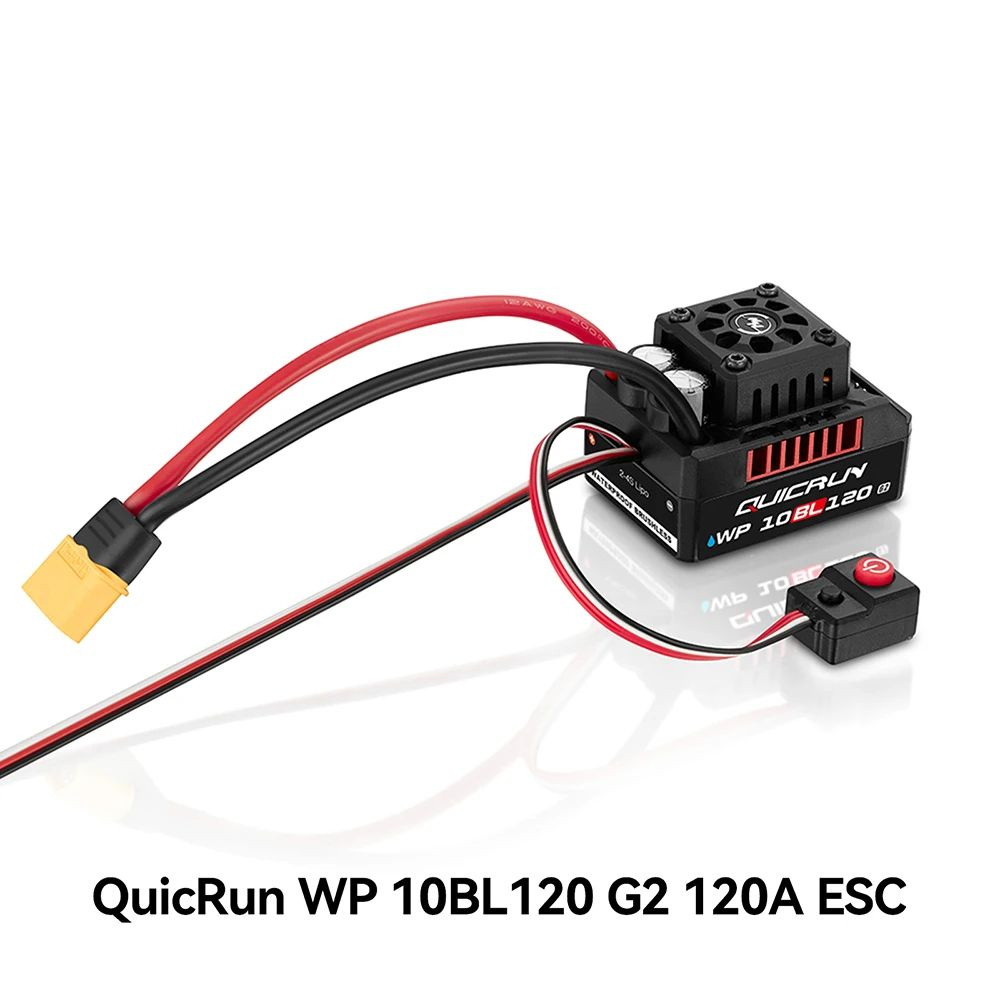 HobbyWing QuicRun WP 10BL120 G2 120A Водонепроницаемый контроллер ...