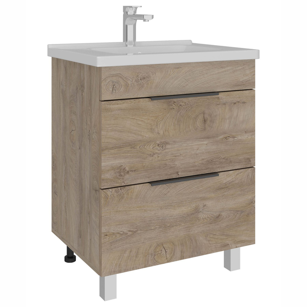 AVK Furniture Тумба под раковину напольная, 2 ящика, Кира, 60х47х70 см ...