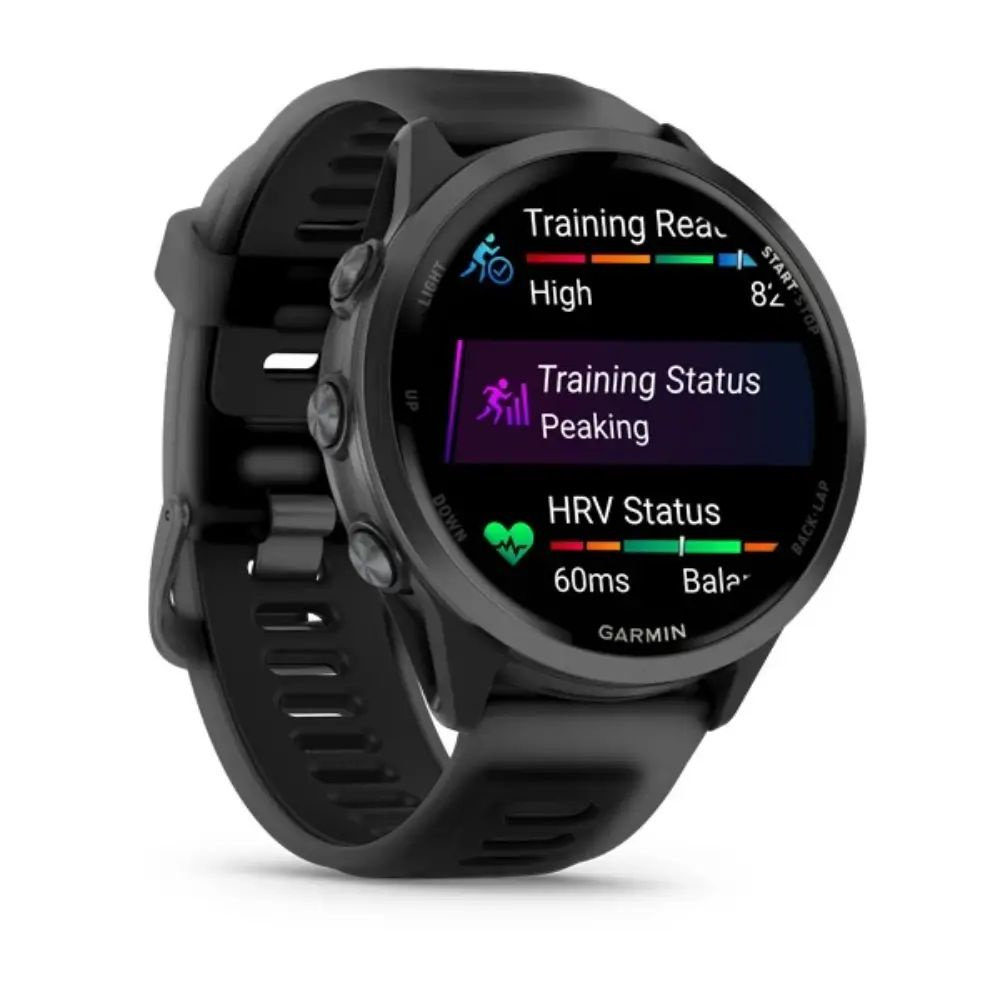 Умные часы Garmin Forerunner 570 42MM Slate Gray Aluminum with Translucent Black/Black Band ...