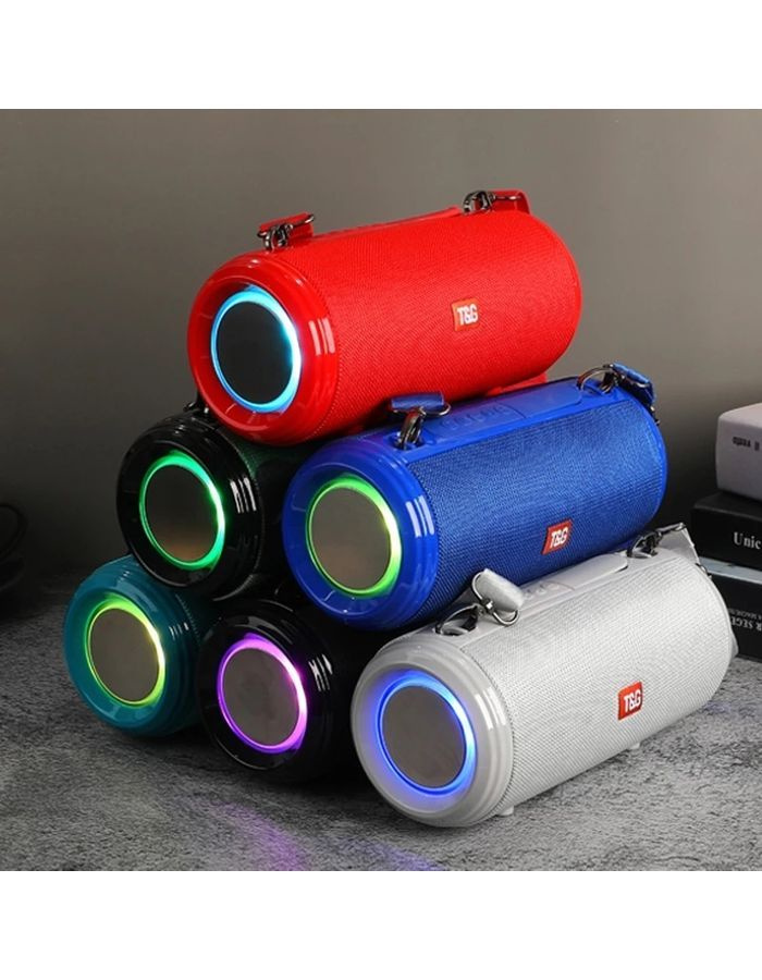 Портативная Bluetooth колонка T&G TG537 с RGB подсветкой, FM/TF (черная) купить на OZON по ...