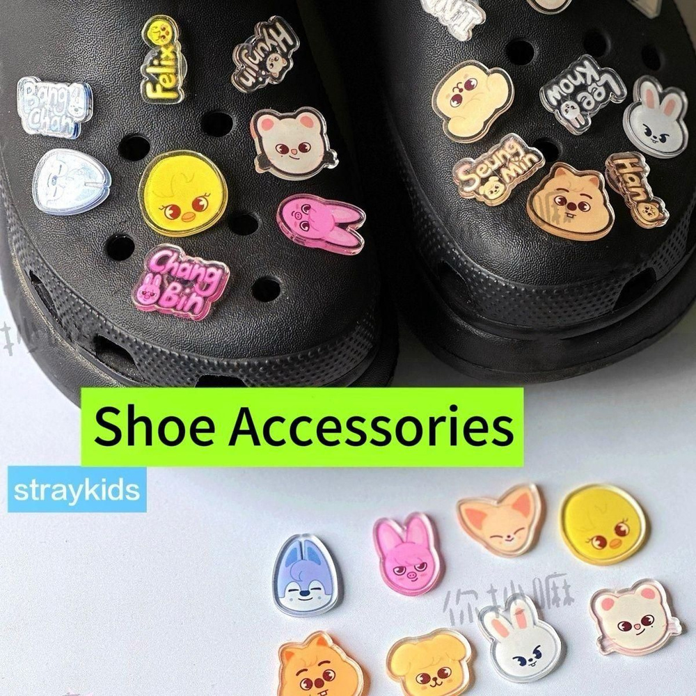 Stray Kids Crocs Аксессуары SKZOO,17шт2465141188 купить на OZON по ...