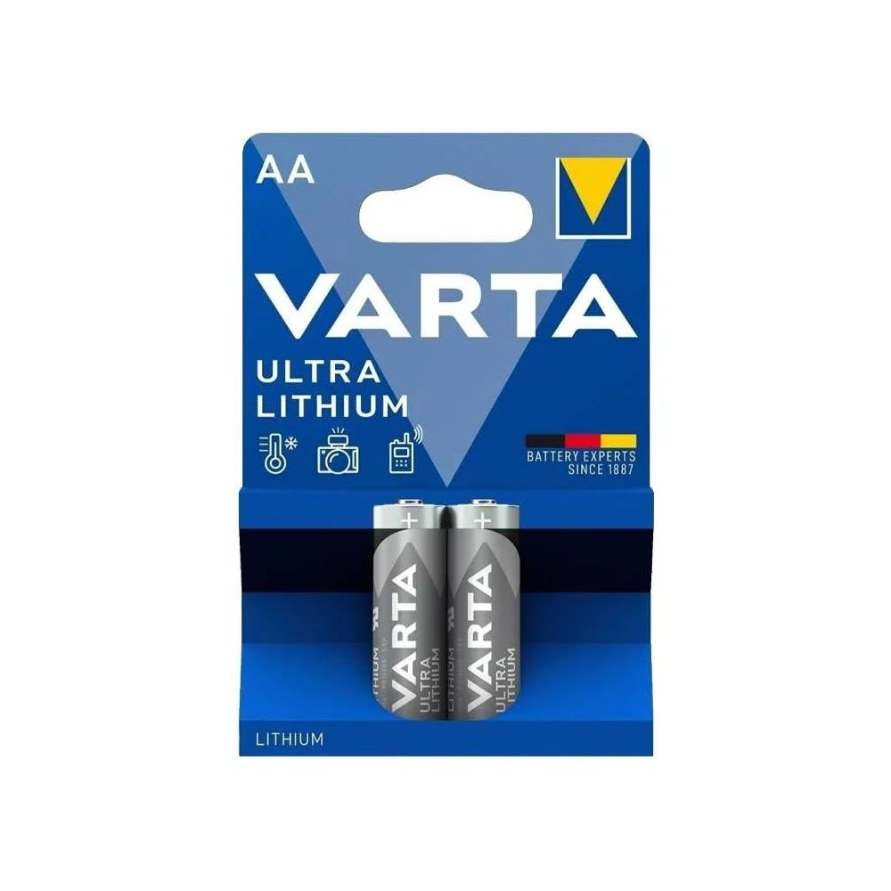 Батарейка VARTA Ultra Lithium LR06 AA, 2 штуки (2 штуки в блистере 2BL ...