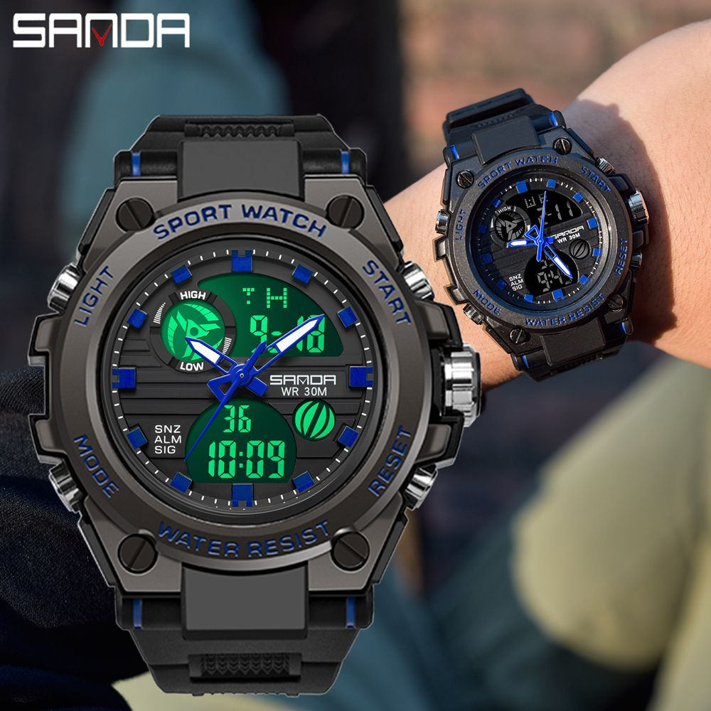 SANDA Часы наручные Кварцевые купить на OZON по низкой цене (2836386026)