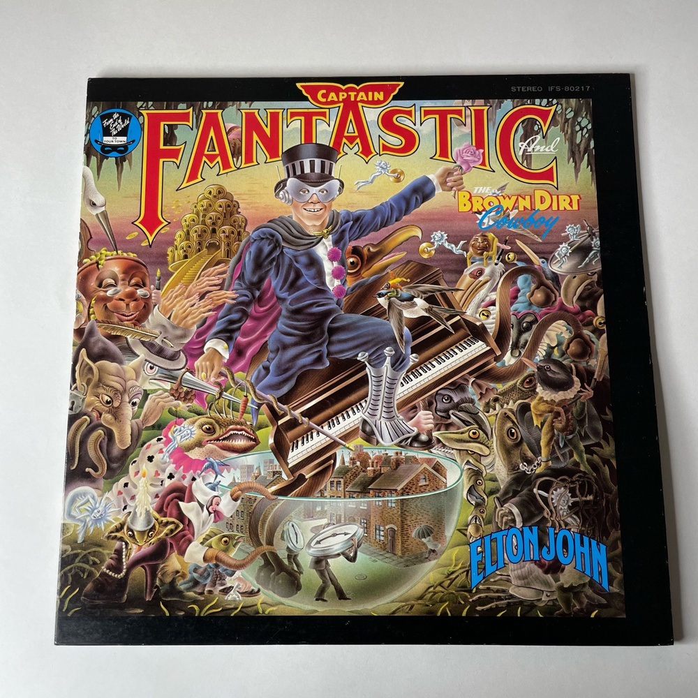 Винтажная виниловая пластинка LP Elton John, Captain Fantastic And The Brown Dirth Cowboy ...