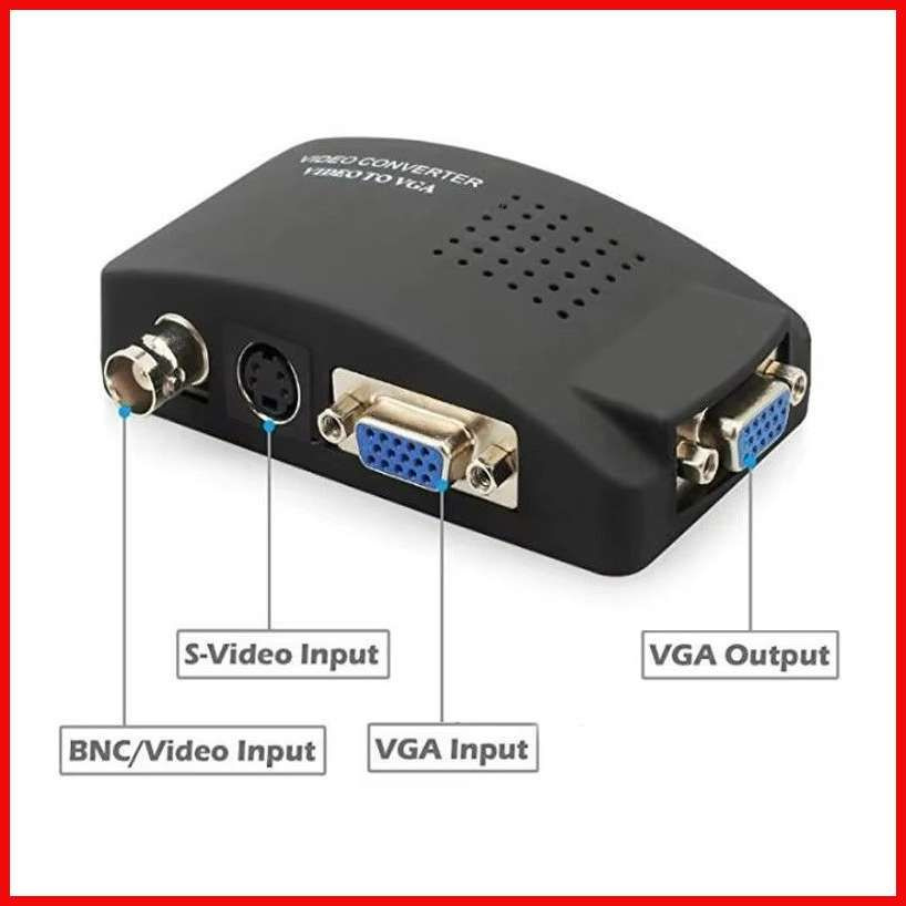 Конвертеры BNC VGA с поддержкой выхода S-Video подключаются к таким устройствам, как ПК/Mac ...