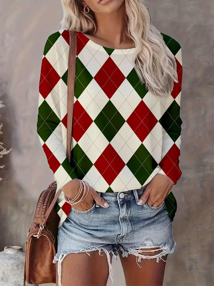 Лонгслив Женский зеленый Длинный, размер 52 Поликоттон Значки прямой Цветочный Повседневный ...