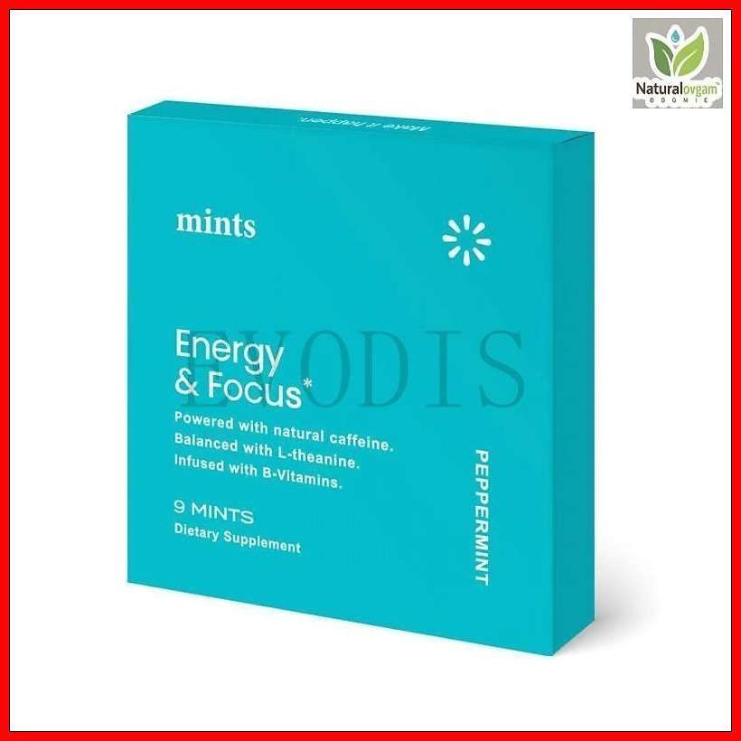 Мятные конфеты Extra Strength Brain Mints 100 мг Натуральный кофеин + L ...