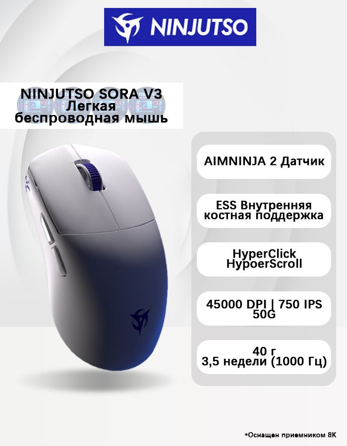 Игровая мышь беспроводная Ninjutso беспроводная ...