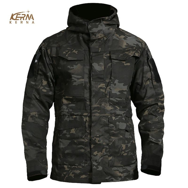 Куртка Мужской KERNA Воротник черный матовый Лавсан, Хлопок, размер 48 Длинный На любой сезон ...