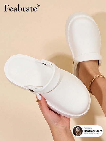 Сабо Женский Feabrate EVA, размер 39, 40 Закрытый нос, Круглый нос Без каблука купить c ...