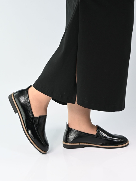 Туфли Женский Ascalini Кожа натуральная лакированная, размер 39 Стандартный низкий (до 4 см) 8 ...