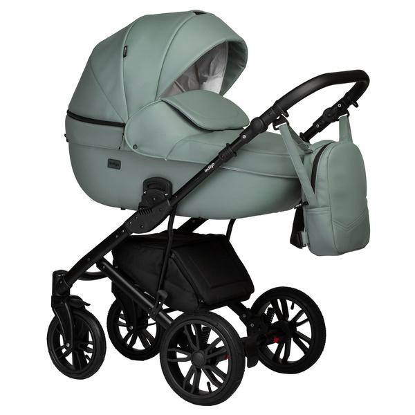 Коляска 2-в-1 Indigo MIO Eco 03 шалфей экокожа купить на OZON по низкой ...