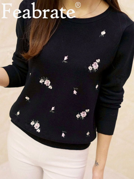 Пуловер Женский Feabrate черный Хлопок, размер 46 Без застежки облегающий Длинный Китай купить c ...