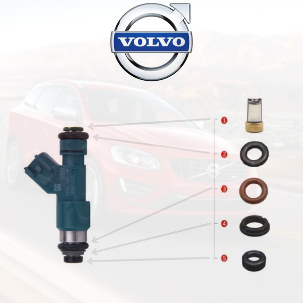 Ремкомплект на 6 форсунок Volvo 3.0 - 3.2 30777501 30777502 8653608 ...
