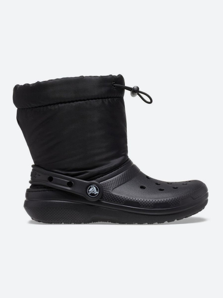 Дутики Мальчики Crocs черный Текстиль, Термопластик (TPU) На любой ...