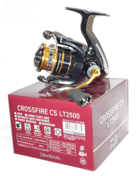 Катушка Daiwa 23 CROSSFIRE, Безынерционная, 2500, Передний фрикцион ...