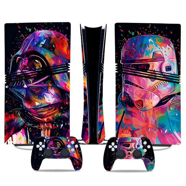 Наклейка PS5 PRO Disk Version "STAR WARS" виниловая защитная на игровую ...