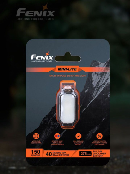 Фонарь Fenix MINI-LITE аккумуляторный, Type-C, белый, красный и синий ...