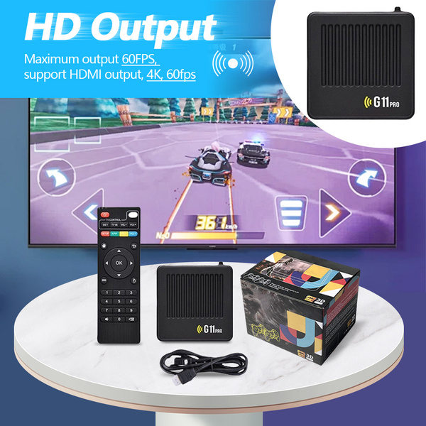 G11 Pro Retro Game Box 4K HDMI-совместимый выход с беспроводным двойным ...