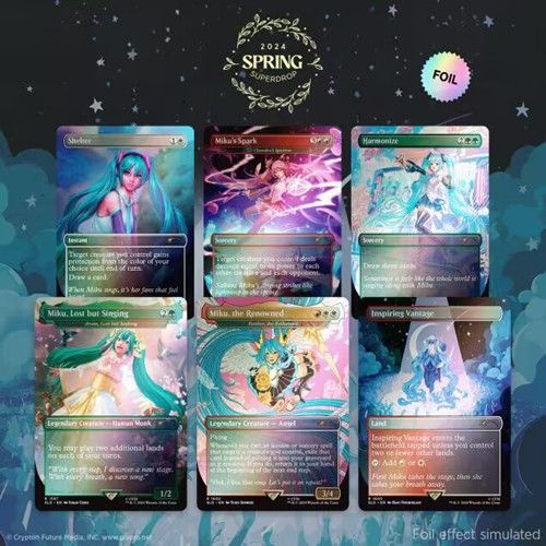 Magic the Gathering:SECRET LAIR X HATSUNE MIKU: SAKURA SUPERSTAR Foil ...