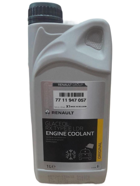 Антифриз Renault Glaceol RX Type E LDR Engine Coolant -21C, 1л ...