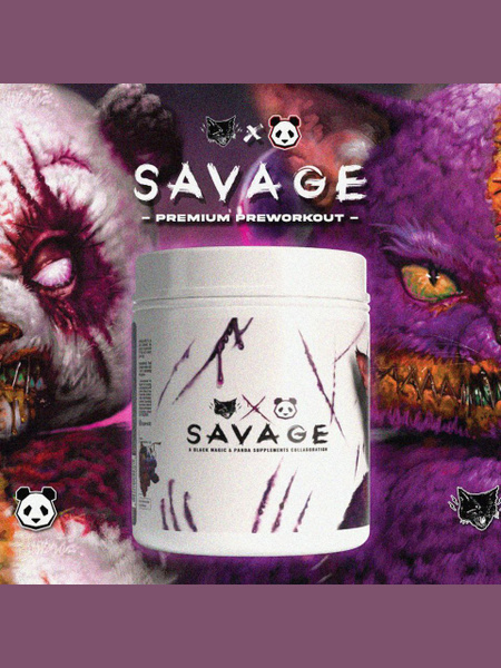 Savage; Black Magic Supply x Panda - SAVAGE Limited Edition Pre Workout ...