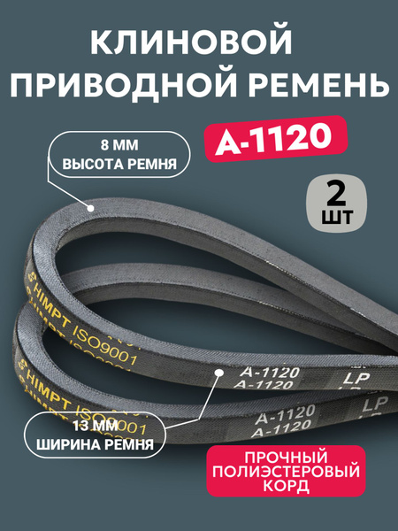 HIMPT Ремень приводной, арт. A1120-HIMPT(2), 1 шт. купить на OZON по ...