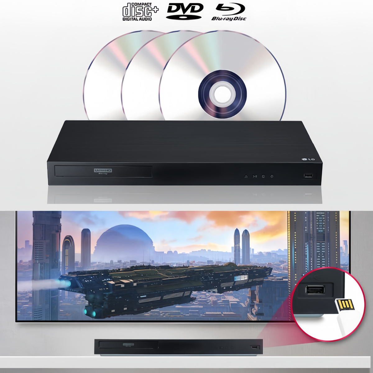 LG UBK90 4K Blu-ray плеер купить на OZON по низкой цене (1800324915)