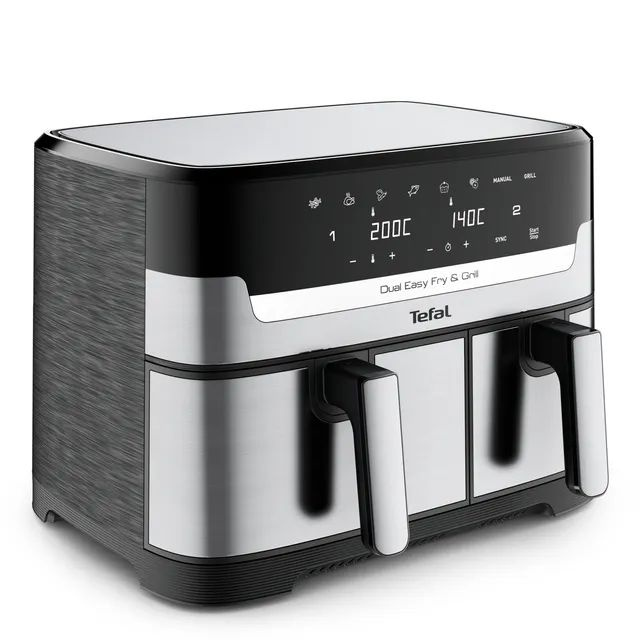 Аэрогриль Tefal Dual Easy Fry & Grill EY905D10 купить на OZON по низкой ...