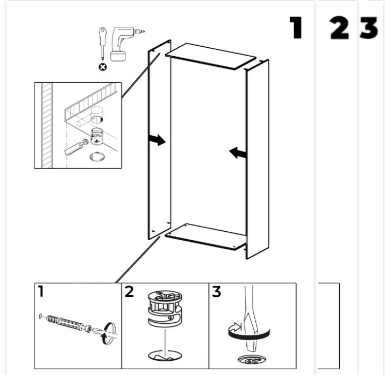 Шкаф распашной NICE MEBEL шкаф Бримнэс 9 ручки, 80x40x230 см купить c ...