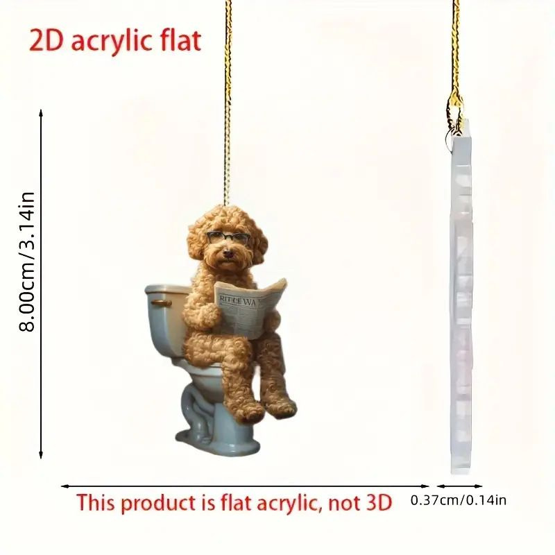 GEALFIS акриловое 2D украшение набор из 1 штук прозрачные декоративные подвески для новогоднего ...