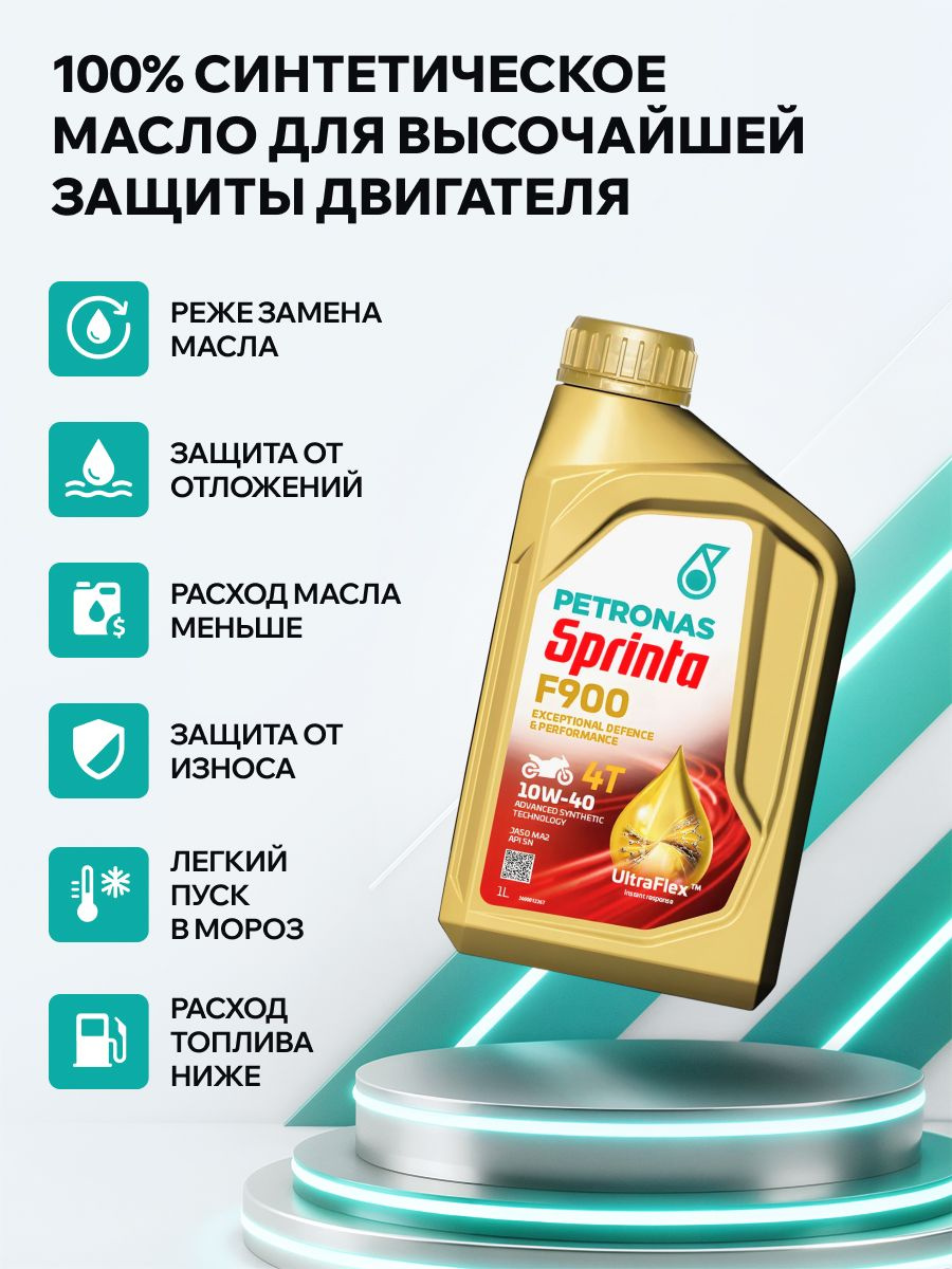 Масло моторное PETRONAS SPRINTA F900 10W-40 Синтетическое 1 л ...
