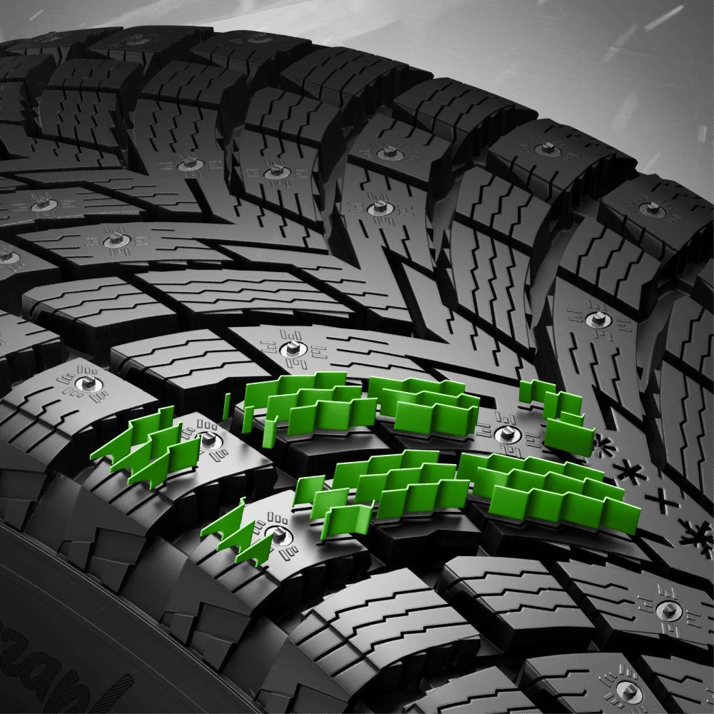 Ikon Tyres Autograph Ice 10 SUV Шины зимние 225/60 R18 104T Шипованные TS78140 (3121755741)
