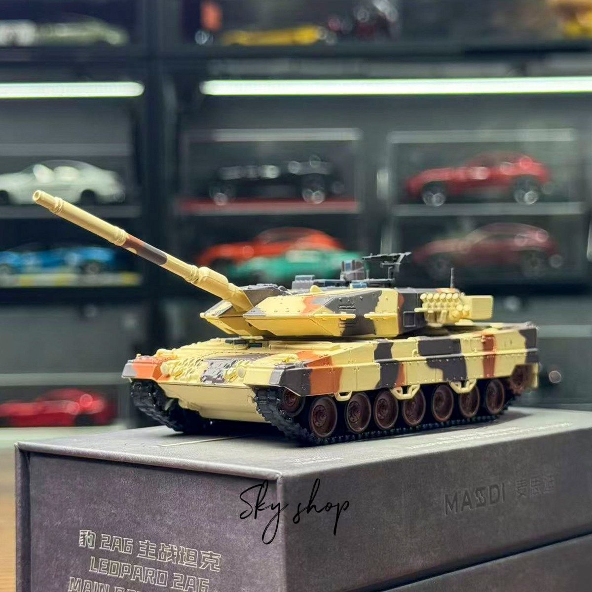 MASDI 1:64 Leopard 2A6 Main Battle Tank модель танка металлическая ...