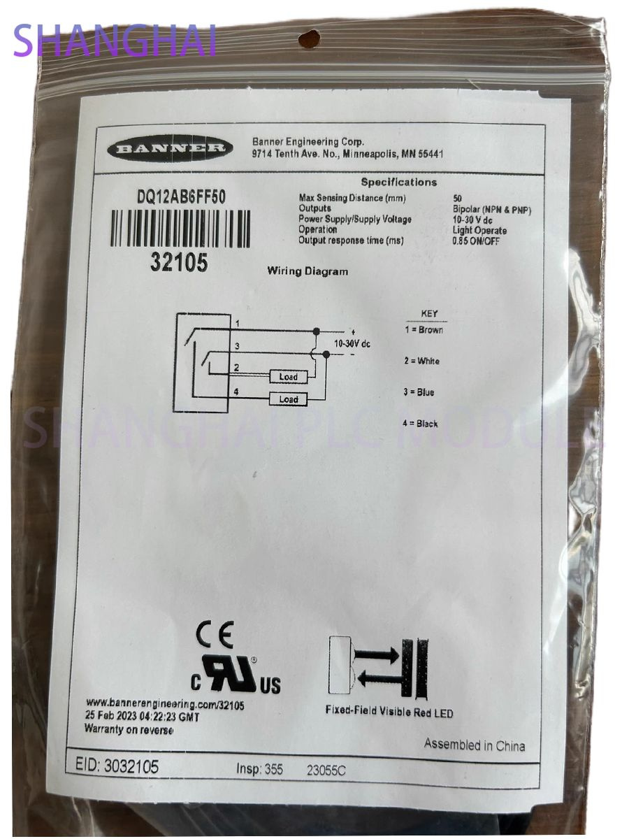 Новый оригинал Датчик BANNER DQ12AB6FF50 купить на OZON по низкой цене ...