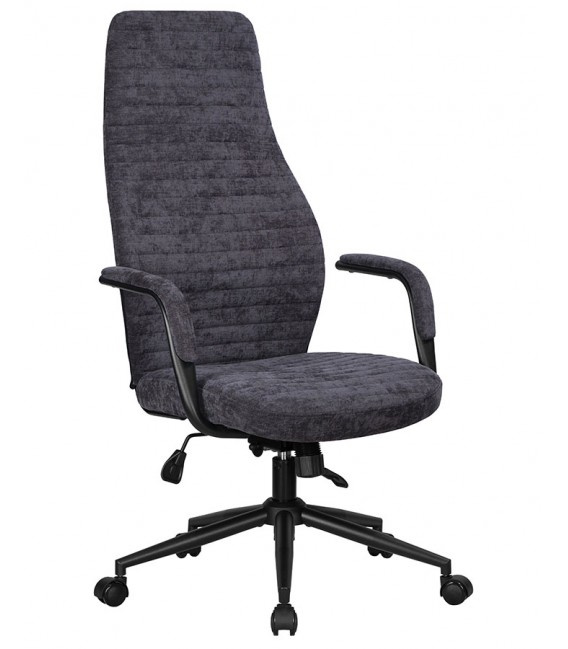 Офисное кресло DOBRIN LOKI LMR-134BL, текстиль, антрацит, до 150 кг ...