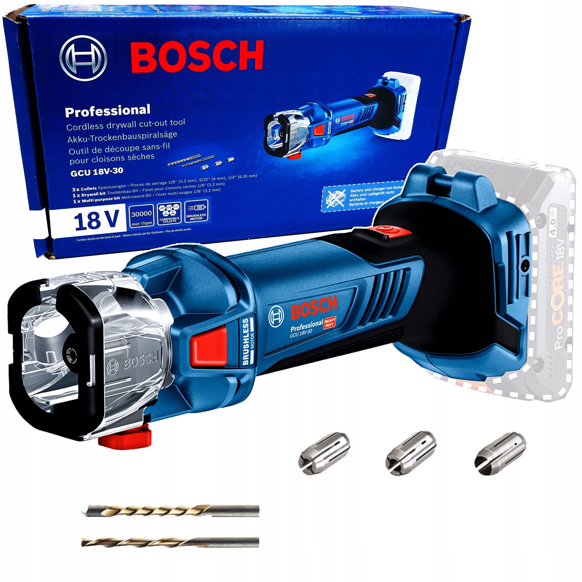 Bosch Professional GCU 18V-30 Аккумуляторный резак для сухих листов ...